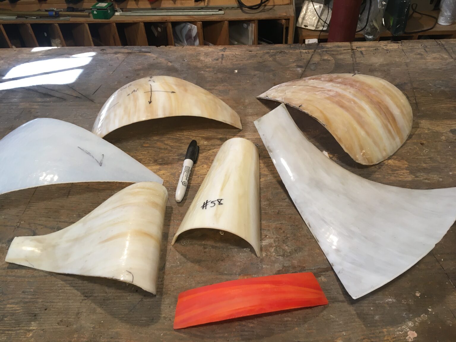 Slag glass replacement panels