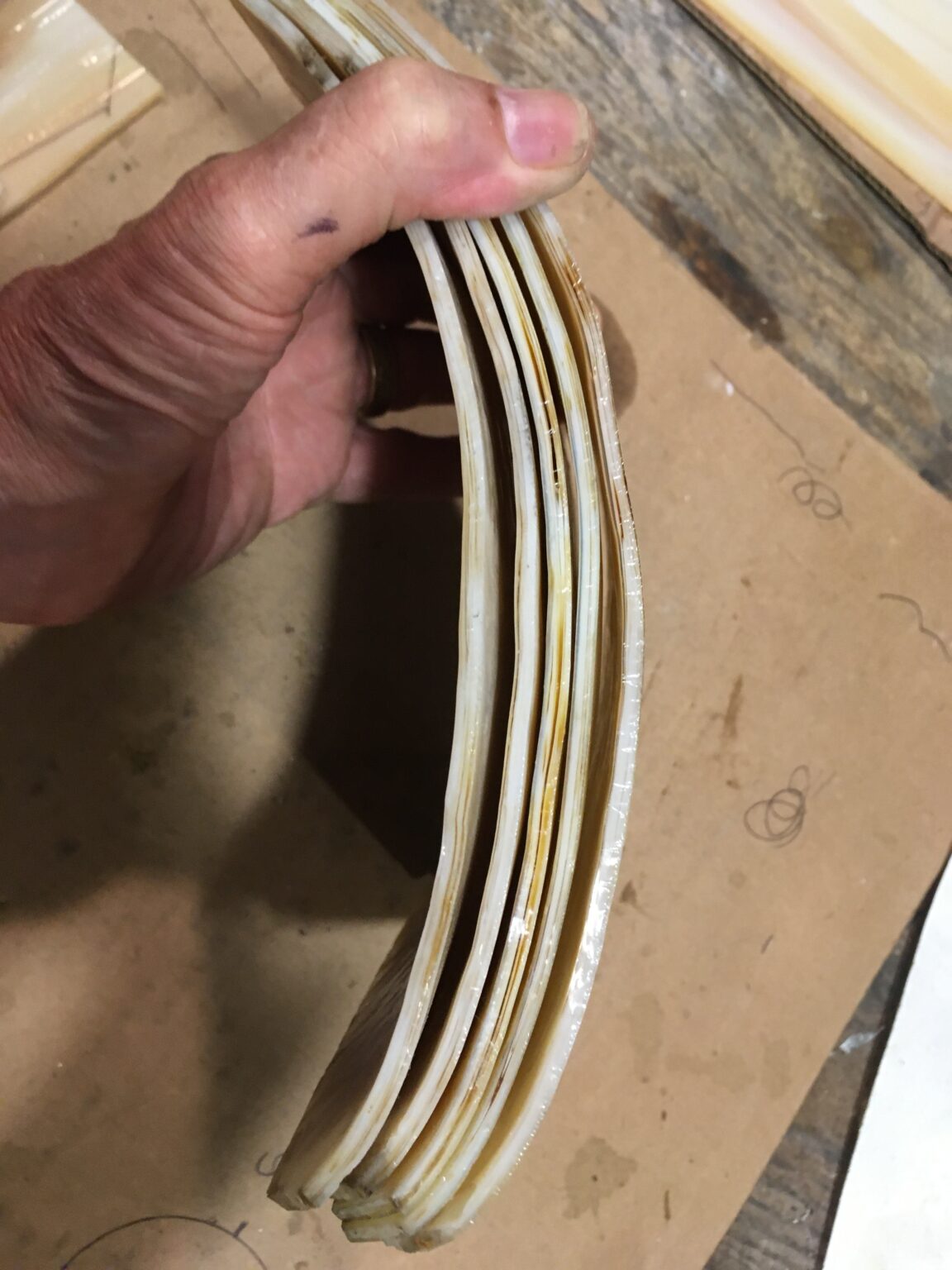 Slag glass replacement panels